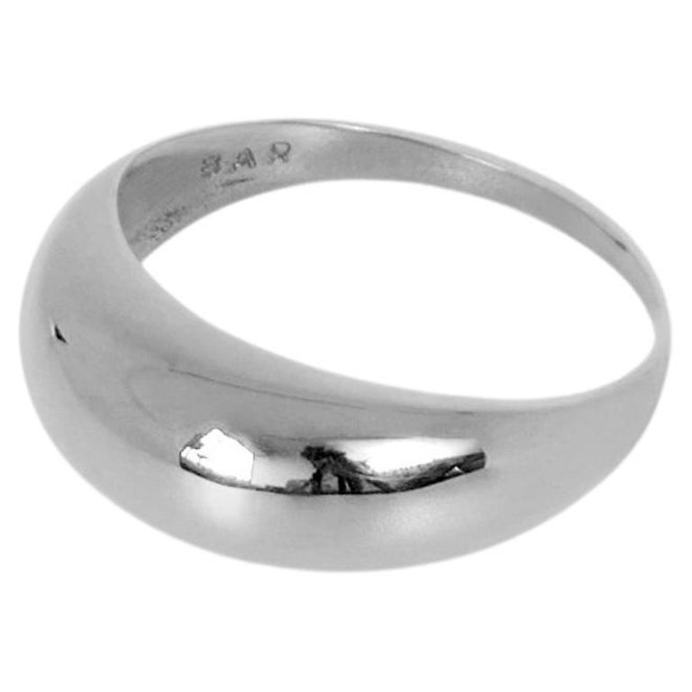 Modernist Dome Ring in Recycled Sterling Silver (Medium) For Sale at ...