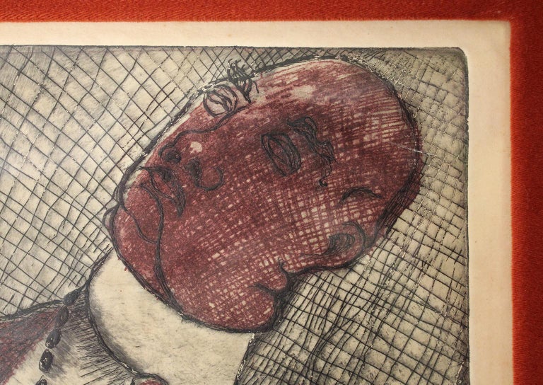 Modernist Don Shoemaker "El Padre" Signed Color Etching Limited Edition ...