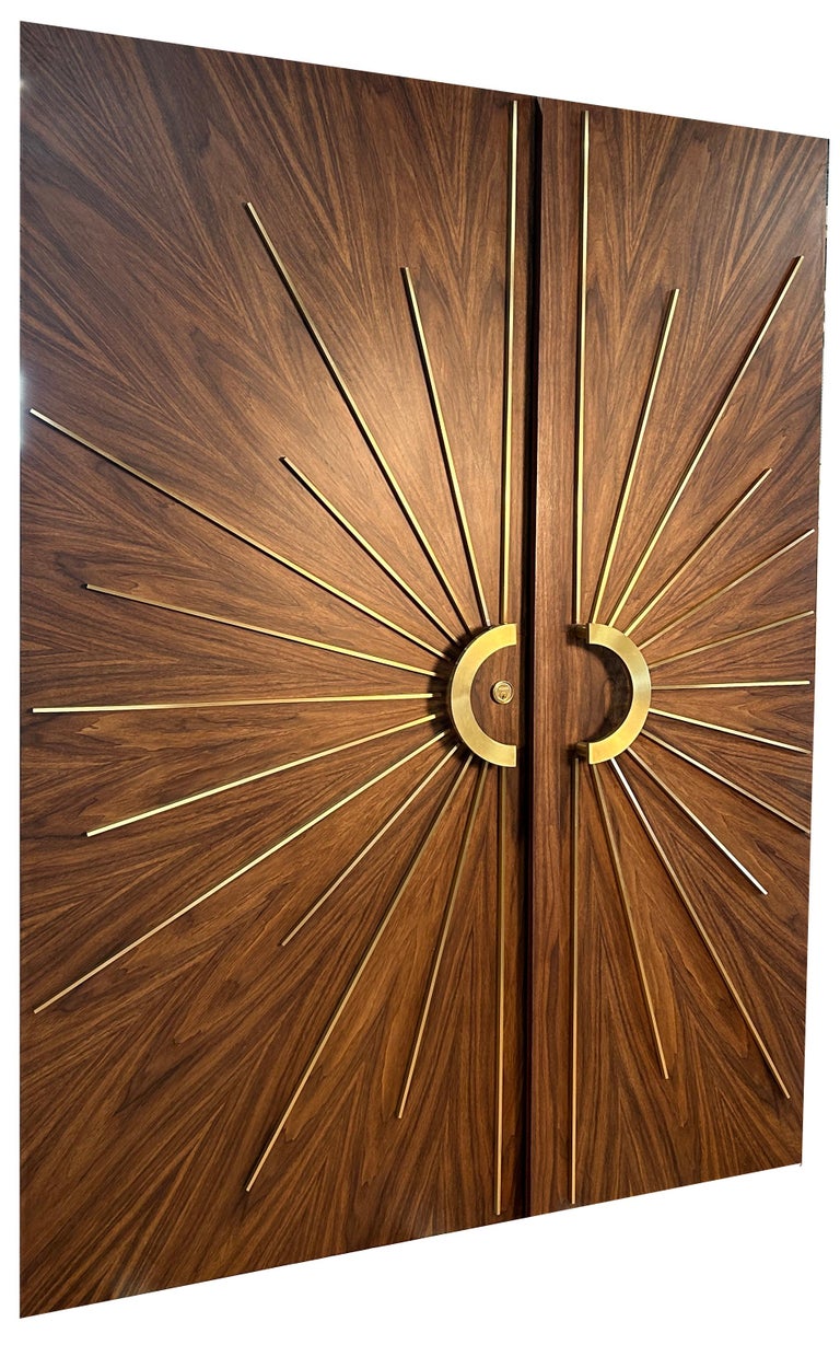 Modernist Double Entry Door Asymmetrical For Sale at 1stDibs | double ...