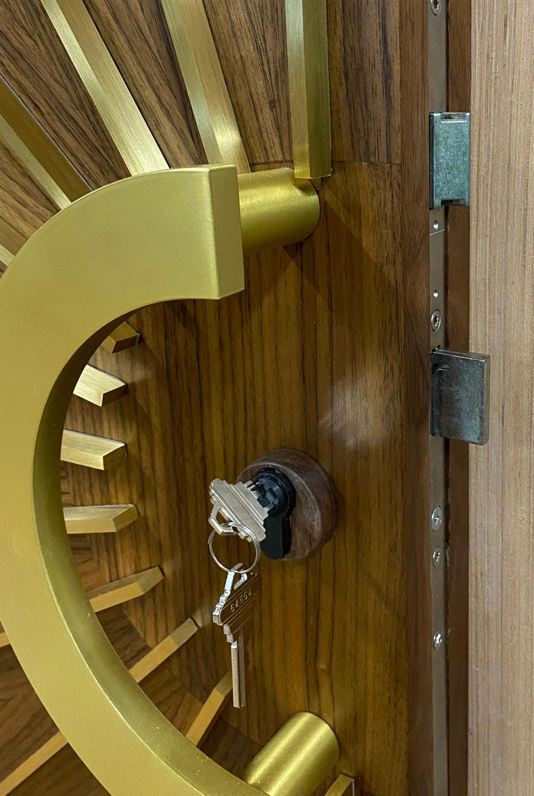 Modernist Double Entry Door Asymmetrical For Sale at 1stDibs