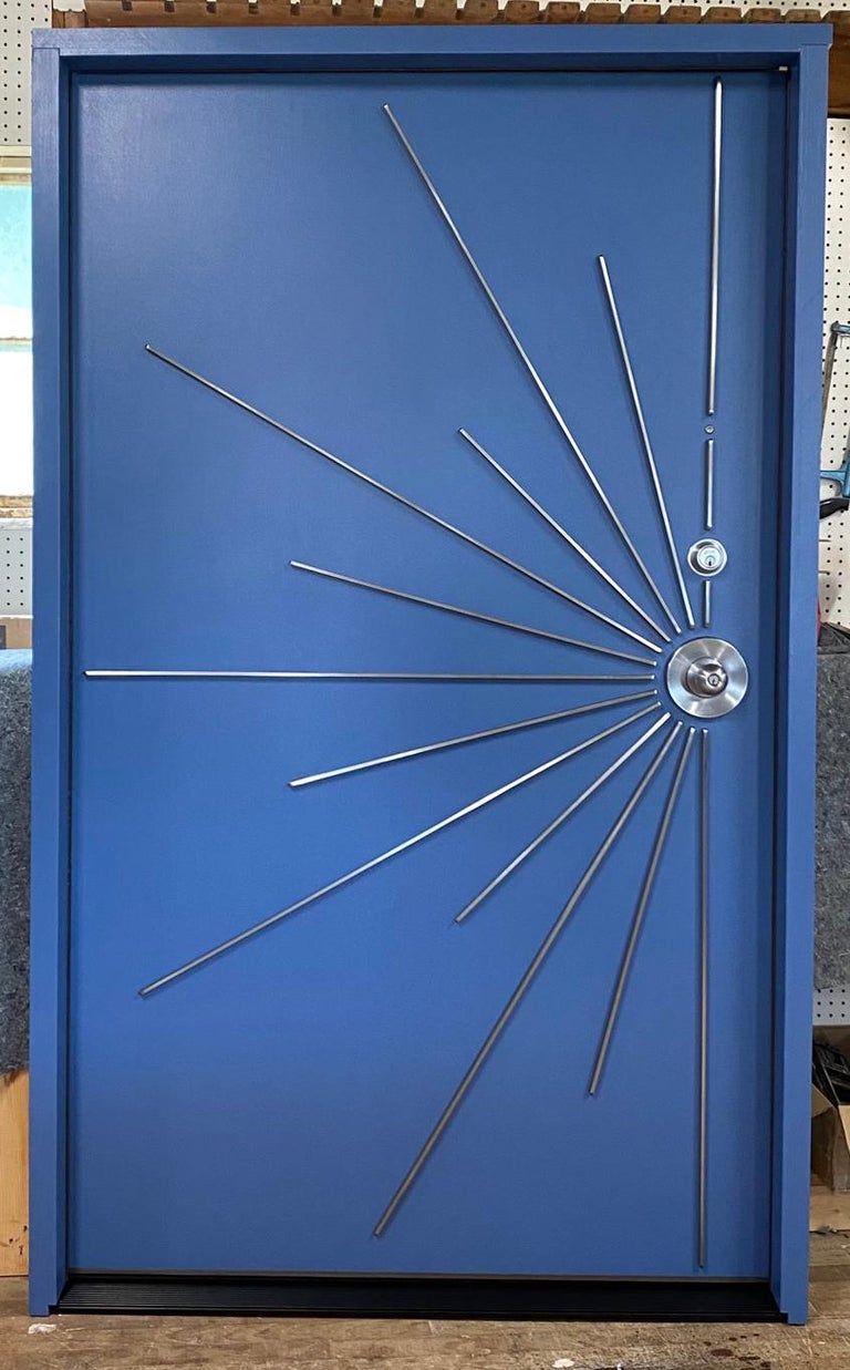 Modernist Double Entry Door Built to Customer Specifications For Sale ...