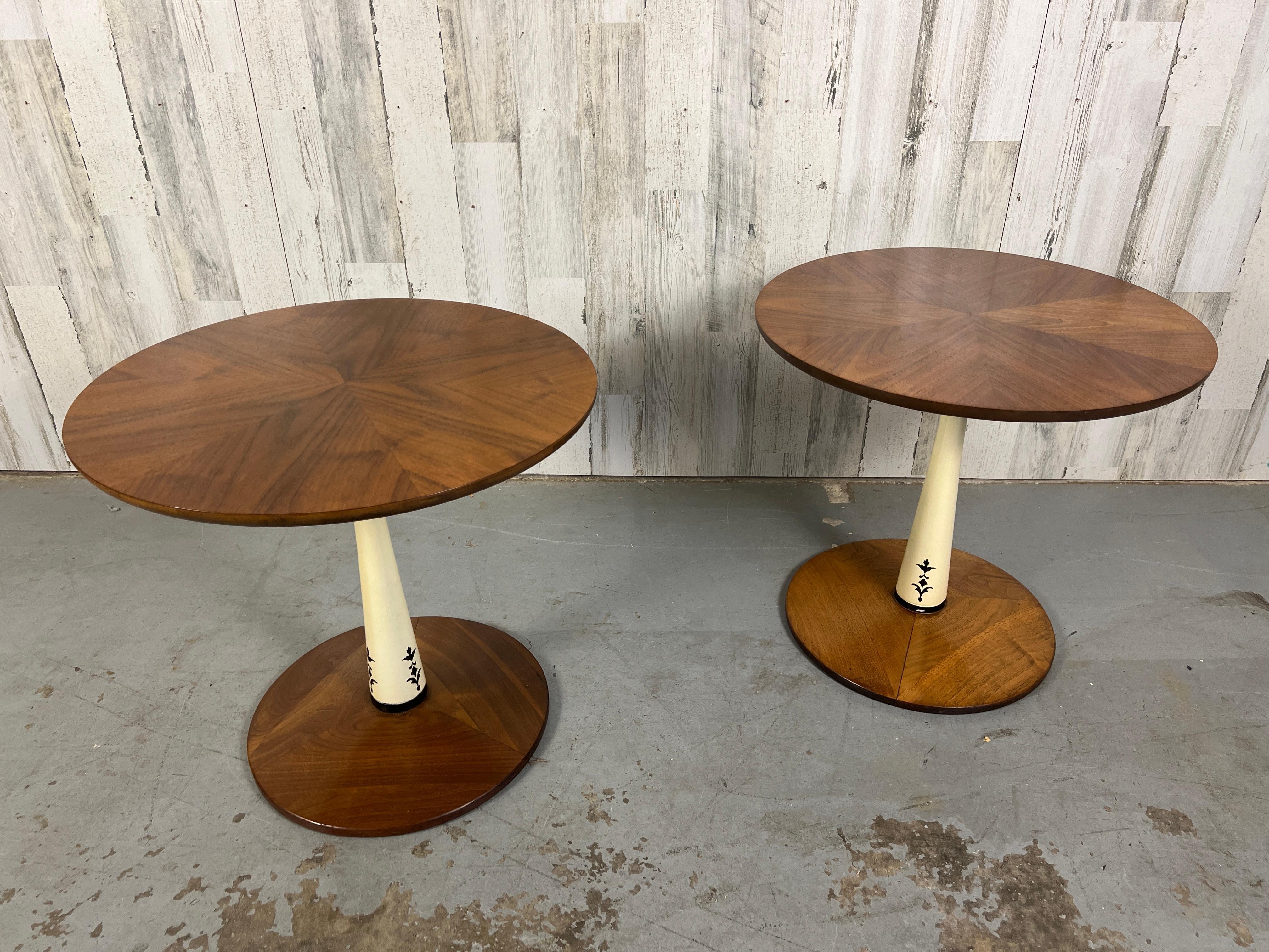 Modernist Drexel Side Tables For Sale at 1stDibs