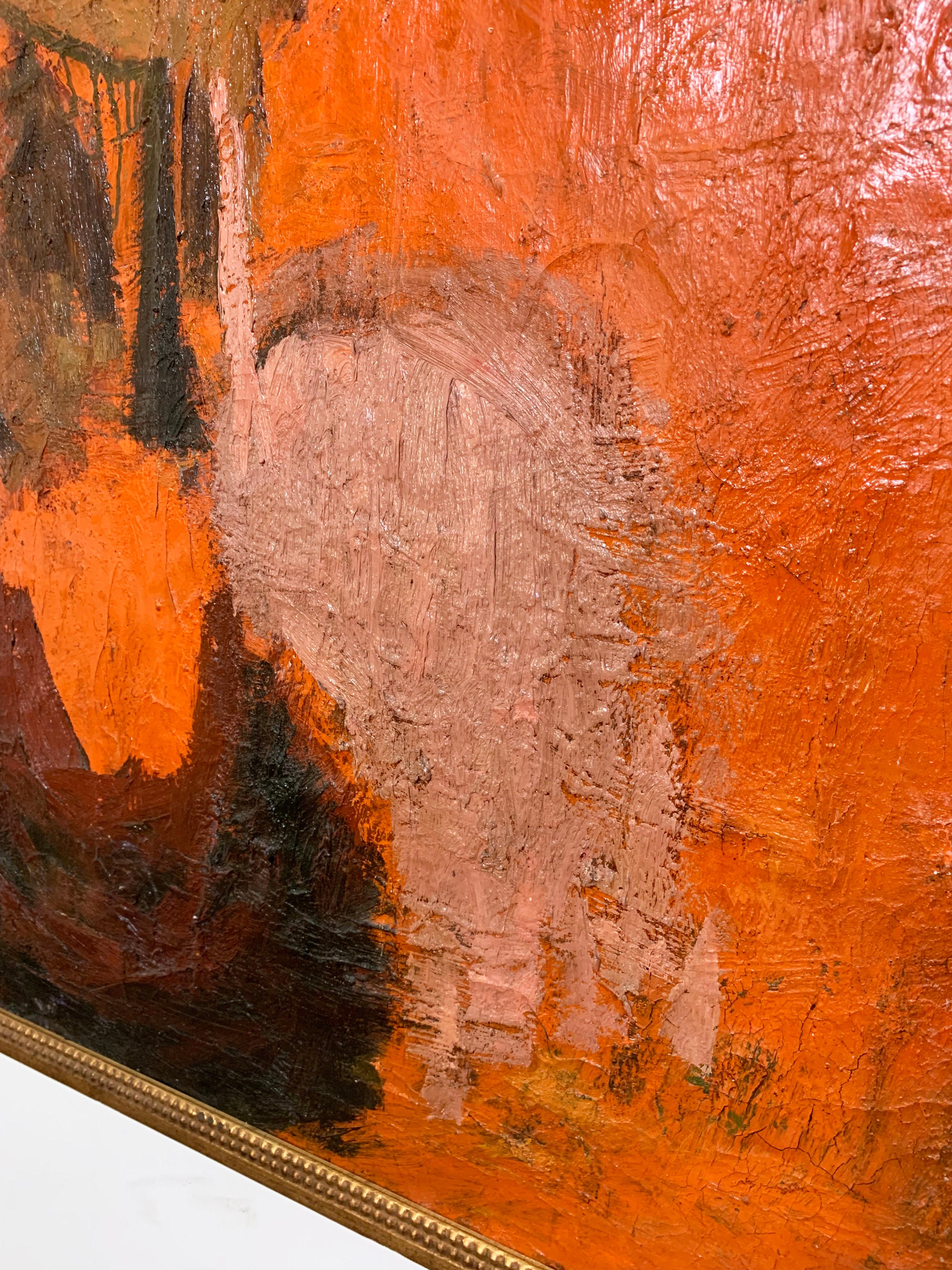 Modernist Expressionist Figurative Painting Titled "Female Anatomy", d ...