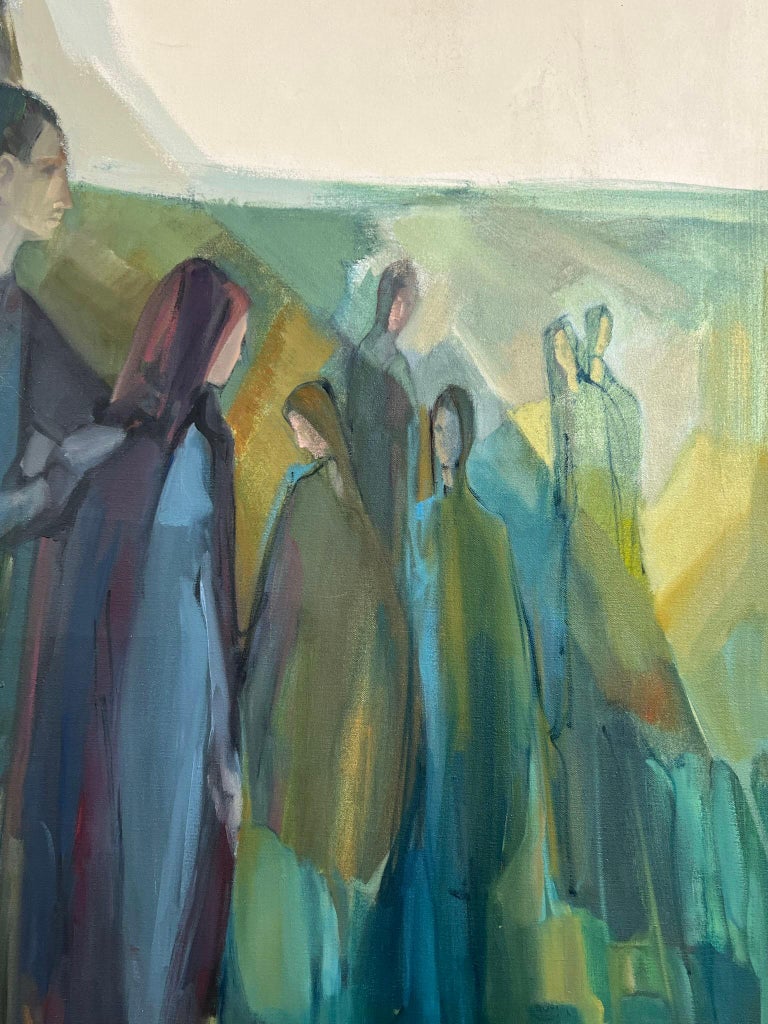 Modernist Figurative Painting by Betty Loehle, Circa 1960s For Sale at ...