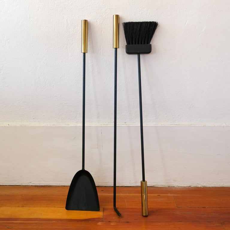 Modernist Fireplace Tool Set at 1stDibs