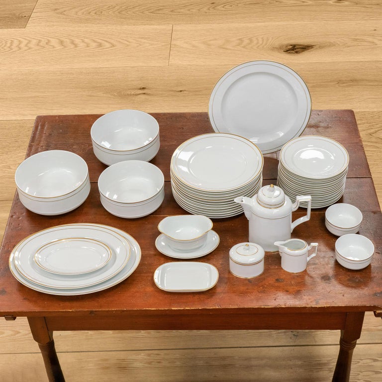 Modernist FURSTENBERG "WILHELMINA" Porcelain Serve Ware for 12 For Sale ...