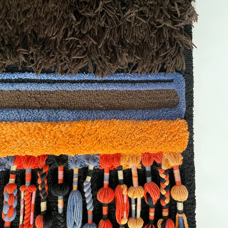 Modernist German Wall Rug by Ewald Kröner for Schloss Hackhausen ...