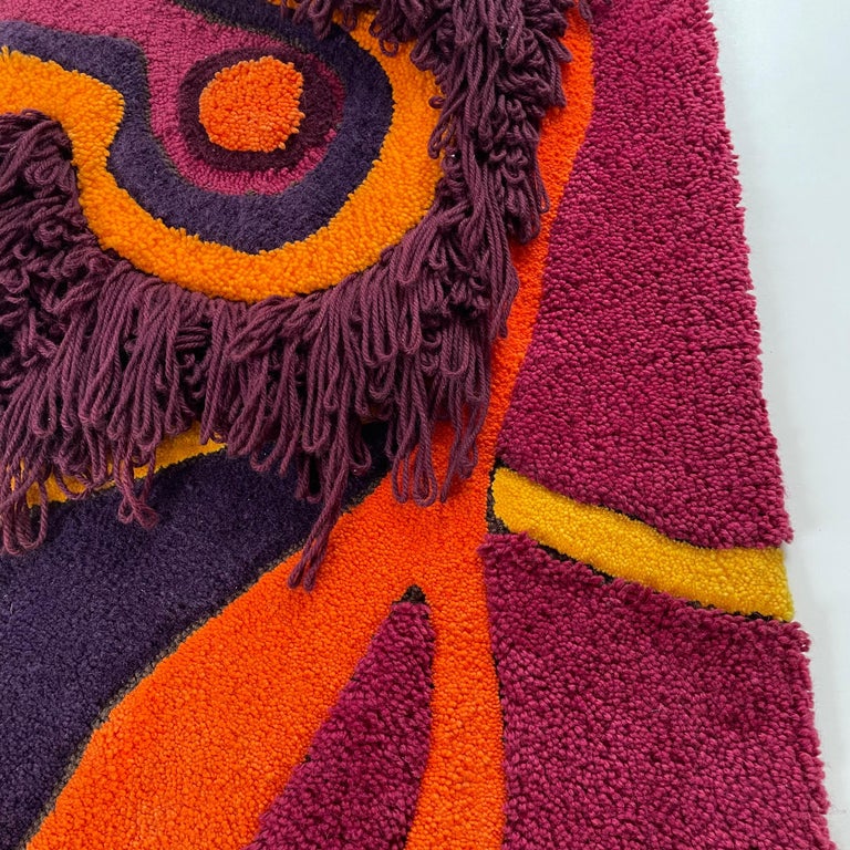 Modernist German Wall Rug by Ewald Kröner for Schloss Hackhausen ...