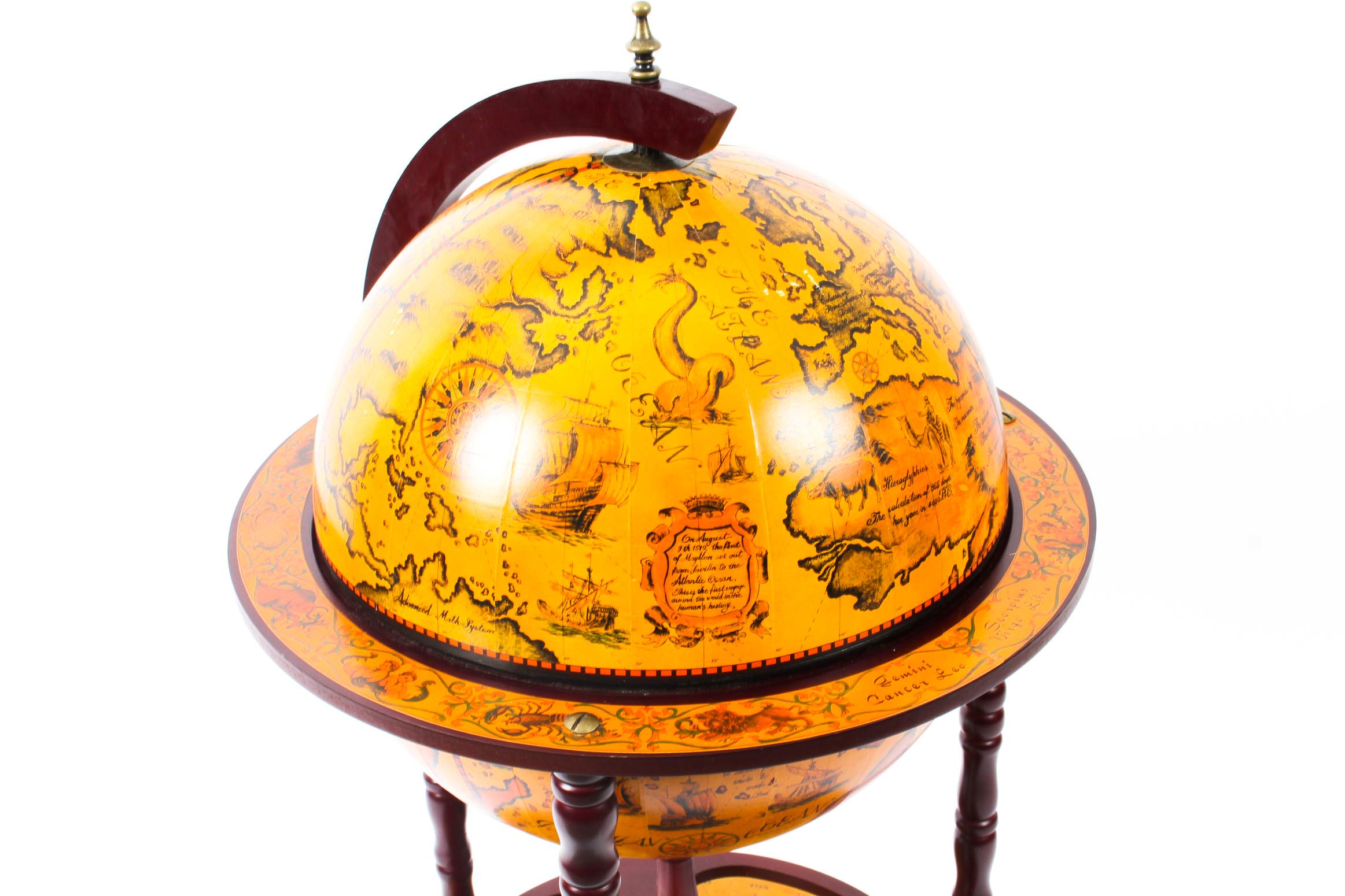 Modernist Globe Cocktail Cabinet Dry Bar Midcentury For Sale at 1stDibs ...