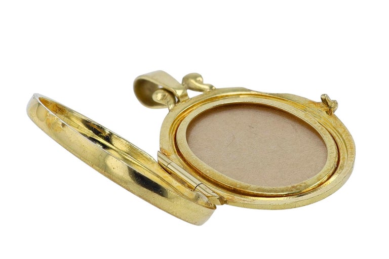 Modernist Gold Nugget Sunburst Locket For Sale at 1stDibs