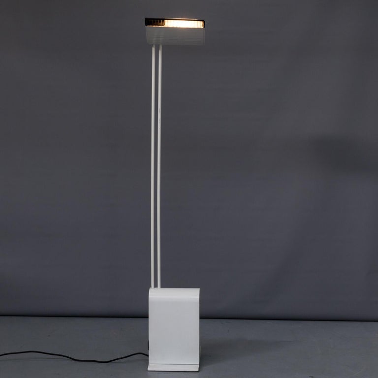 Modernist Hartmut Engel White Metal Floor Lamp for Zumtobel For Sale at ...