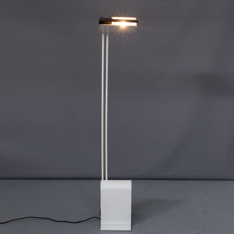 Modernist Hartmut Engel White Metal Floor Lamp for Zumtobel For Sale at ...