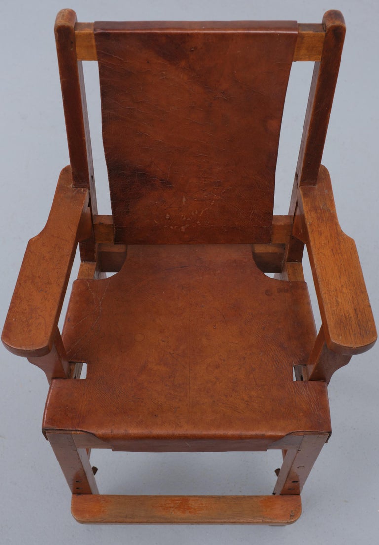 Modernist High Chair Gerrit Rietveld Style 1940s Dutch For Sale at 1stDibs
