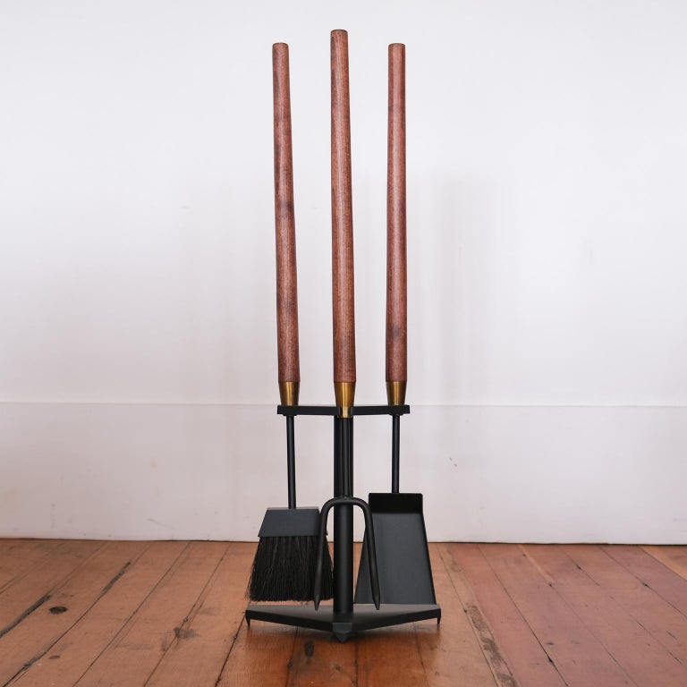 Modernist Iron Fireplace Tools at 1stDibs