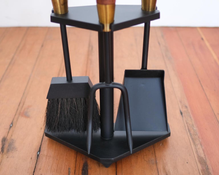 Modernist Iron Fireplace Tools at 1stDibs