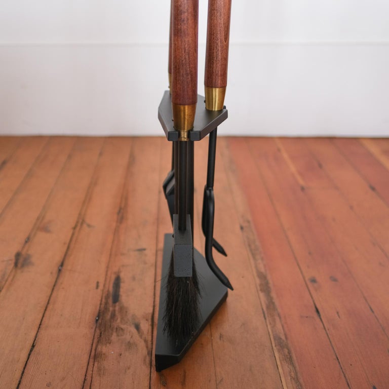 Modernist Iron Fireplace Tools at 1stDibs