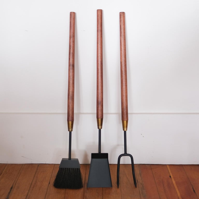 Modernist Iron Fireplace Tools at 1stDibs