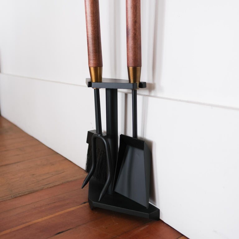 Modernist Iron Fireplace Tools at 1stDibs
