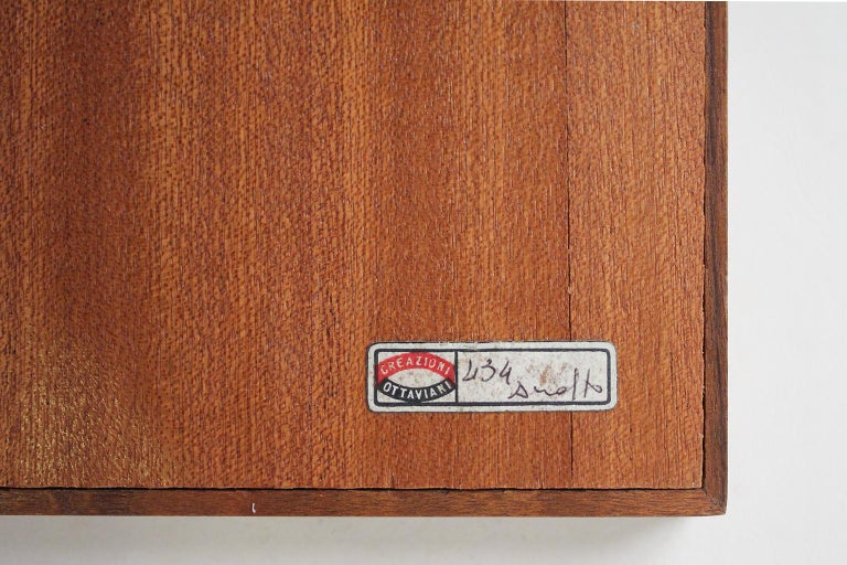 Modernist Italian Giovanni Ottaviani Sterling Silver Enamel Wall Plaque ...