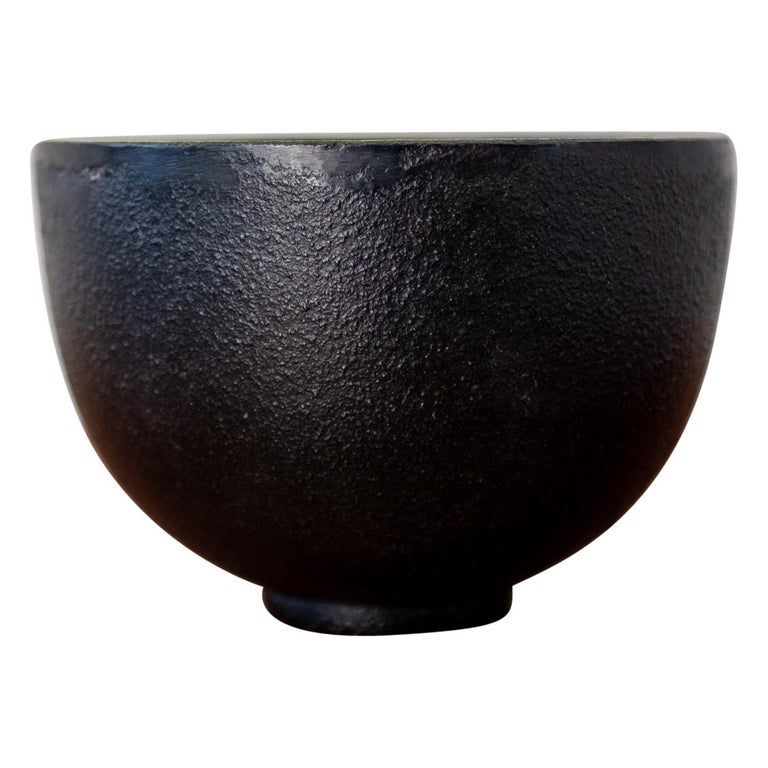Modernist Japanese Iron Bowl at 1stDibs