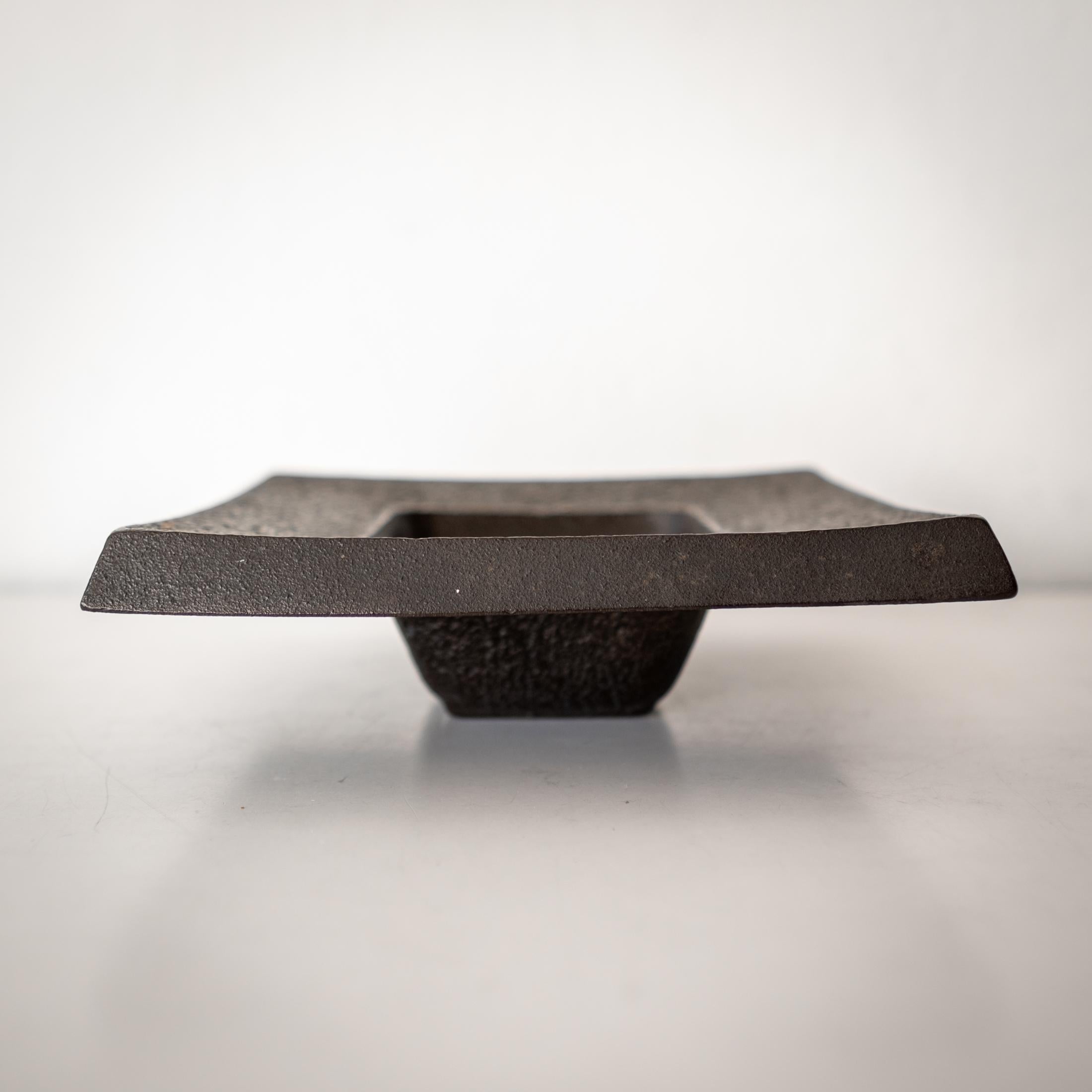 Modernist Japanese Nambu Iron Incense Holder Bowl Signed For Sale at ...
