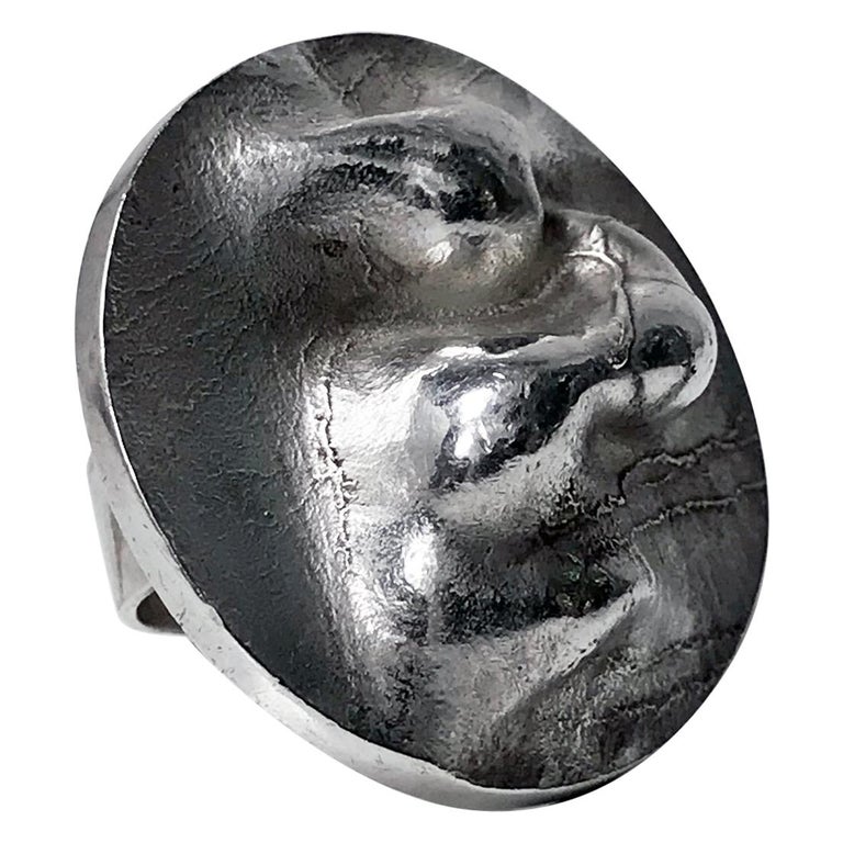 Modernist Lapponia Bjorn Weckstrom Sterling Ring, 1971 For Sale at 1stDibs