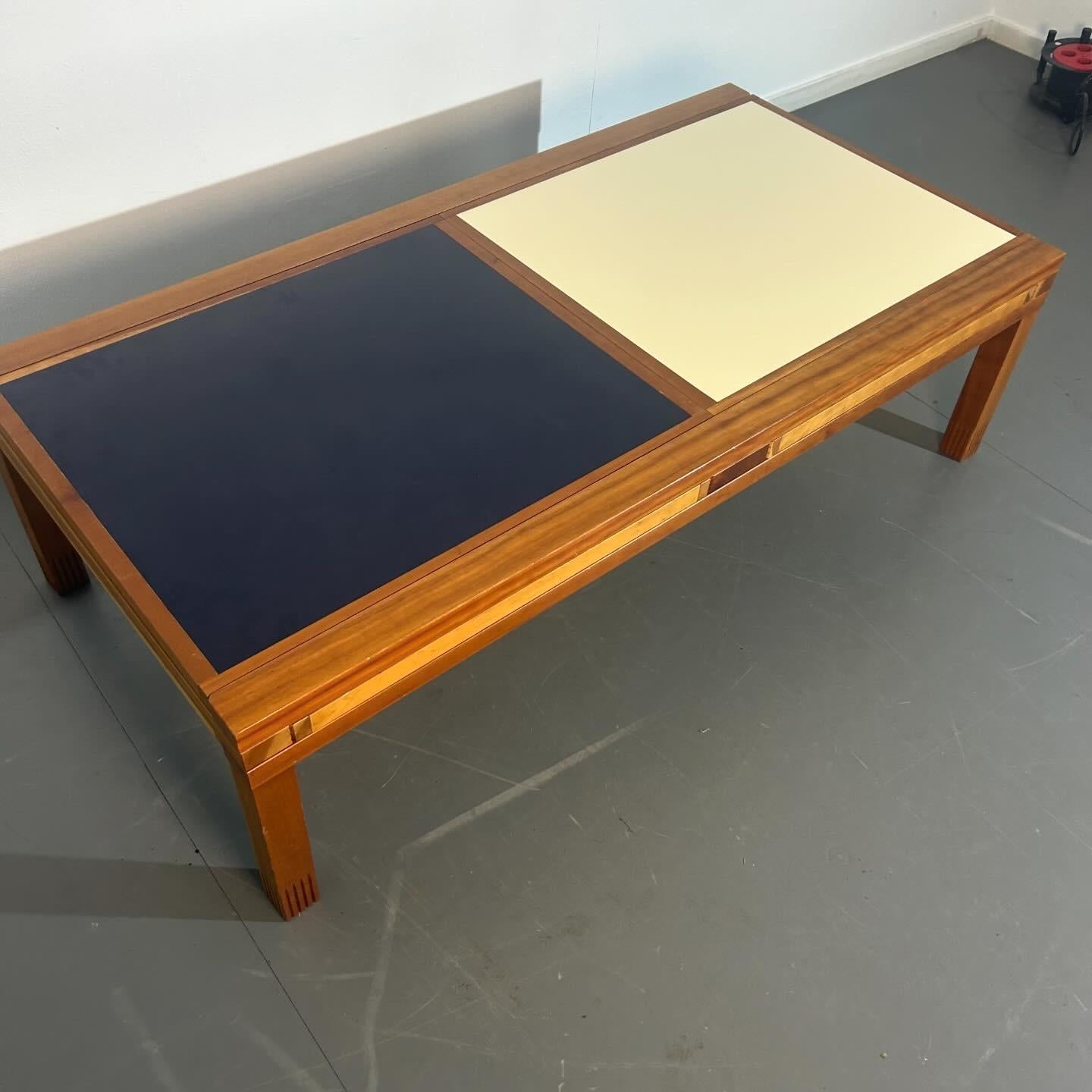 Modernist Modular Wood Coffee Table by Bernard Vuarnesson. France, 1980s at 1stDibs