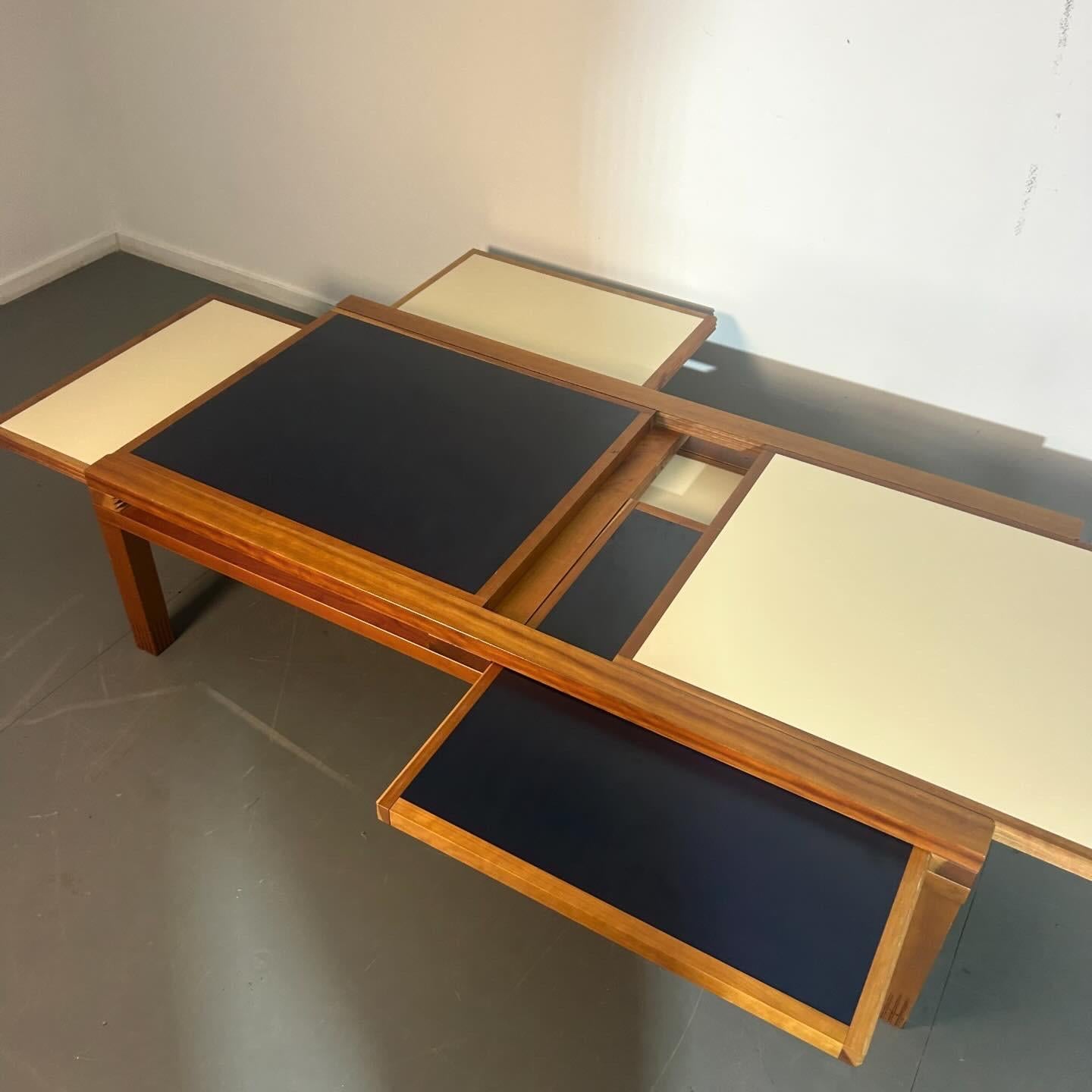 Modernist Modular Wood Coffee Table by Bernard Vuarnesson. France, 1980s at 1stDibs
