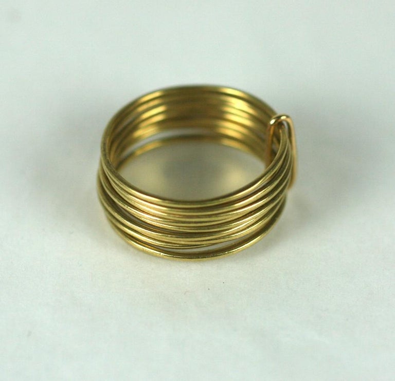 Modernist Multi Hoop Ring For Sale at 1stDibs