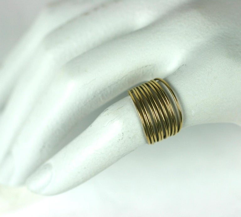 Modernist Multi Hoop Ring For Sale at 1stDibs
