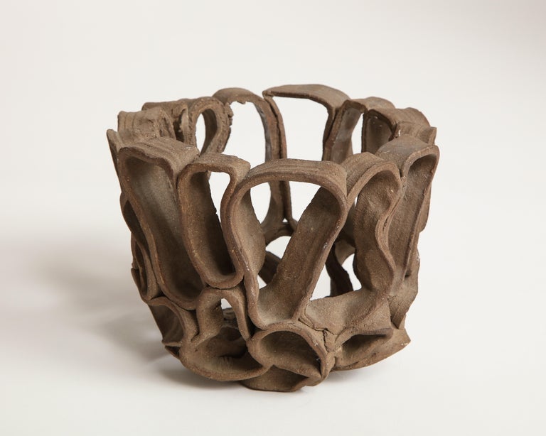 Modernist Open Form Ceramic Bowl For Sale at 1stDibs