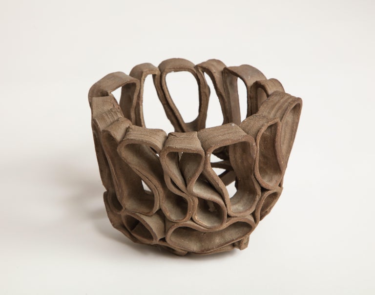 Modernist Open Form Ceramic Bowl For Sale at 1stDibs