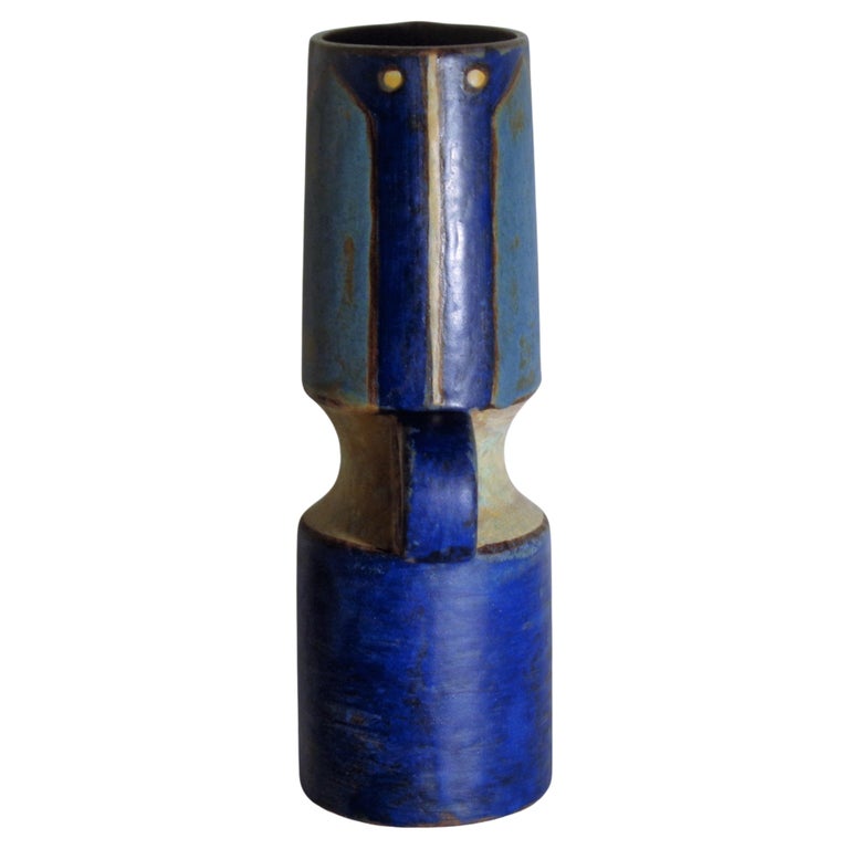 Owl Sculpture Vessel Pitcher by Eva Fritz-Lindner Majolika Karlshrue ...