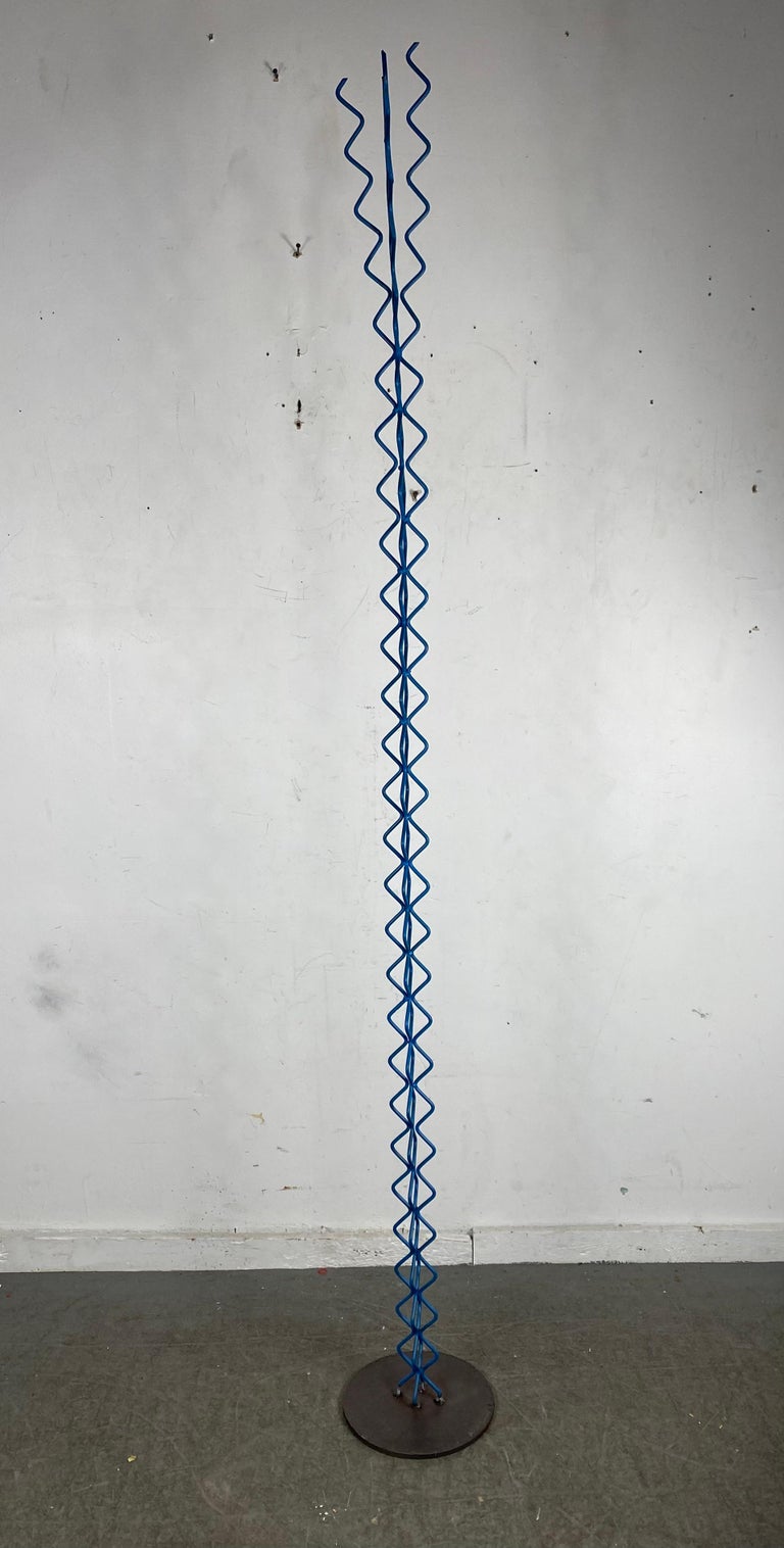 Modernist Painted metal/ steel Sculpture by John Metzen.. Over 7 feet ...