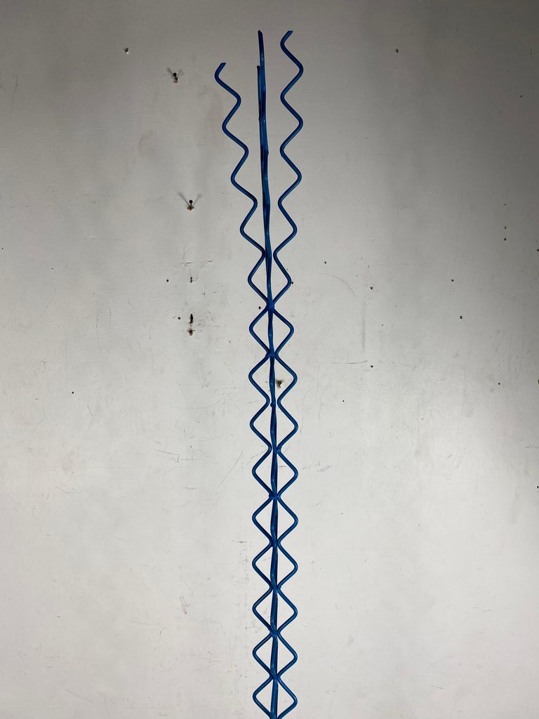 Modernist Painted metal/ steel Sculpture by John Metzen.. Over 7 feet ...