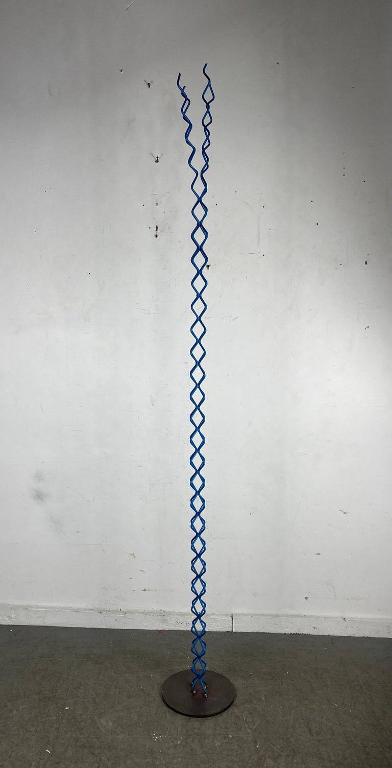 Modernist Painted metal/ steel Sculpture by John Metzen.. Over 7 feet ...