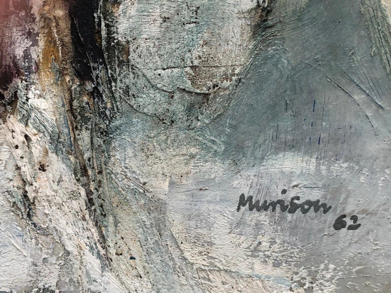 Mid Century Modern Painting by Neil Murison, Oil on Board, Abstract ...