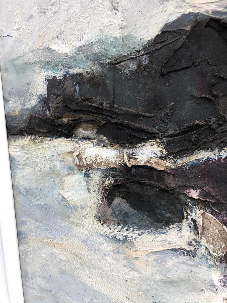 Mid Century Modern Painting by Neil Murison, Oil on Board, Abstract ...