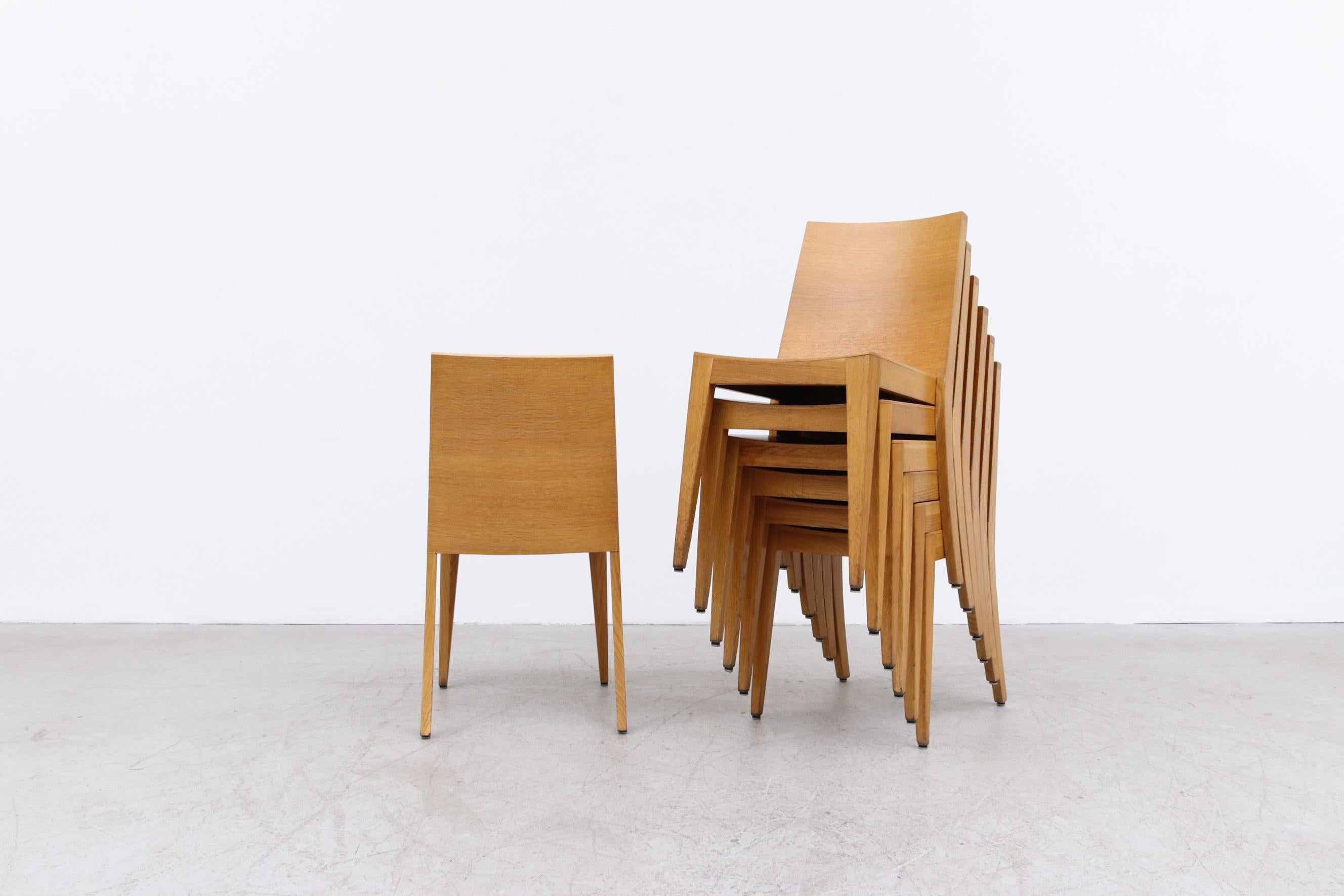 Modernist Philippe Starck Style Blonde Wood Stacking Chairs at 1stDibs ...