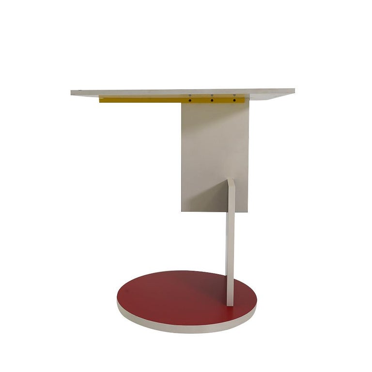 Modernist Rietveld Schroeder 1 Side Table by Cassina, 1970s at 1stDibs