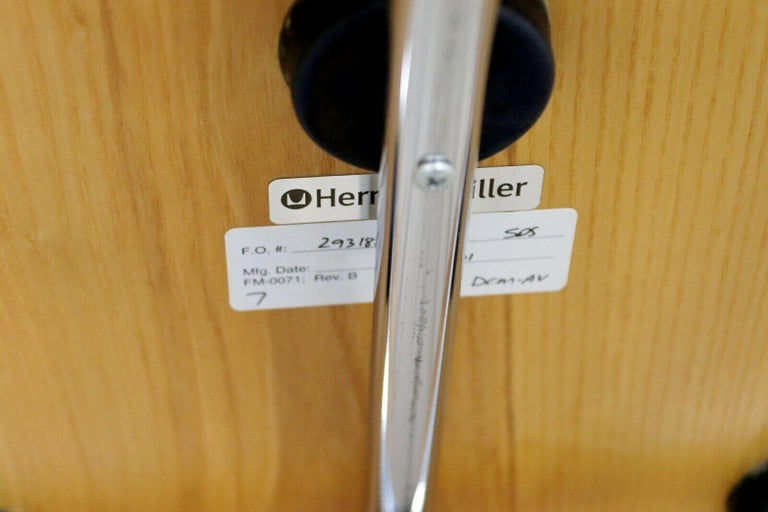 Modernist Set of 4 Eames for Herman Miller DCW Chrome Wood Chairs 2000s ...