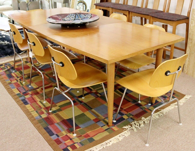 Modernist Set of 4 Eames for Herman Miller DCW Chrome Wood Chairs 2000s ...