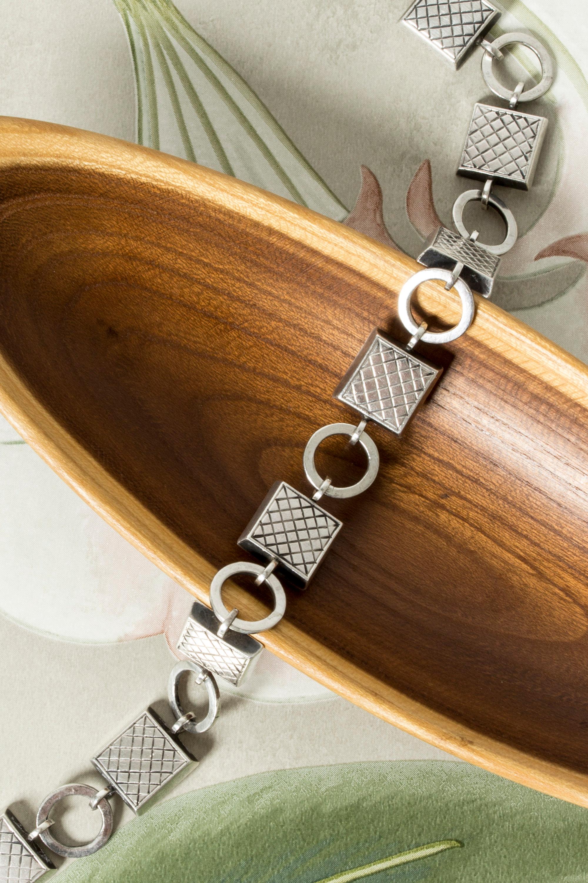 Modernist Silver Bracelet from Atelier Borgila, Sweden, 1950 For Sale ...