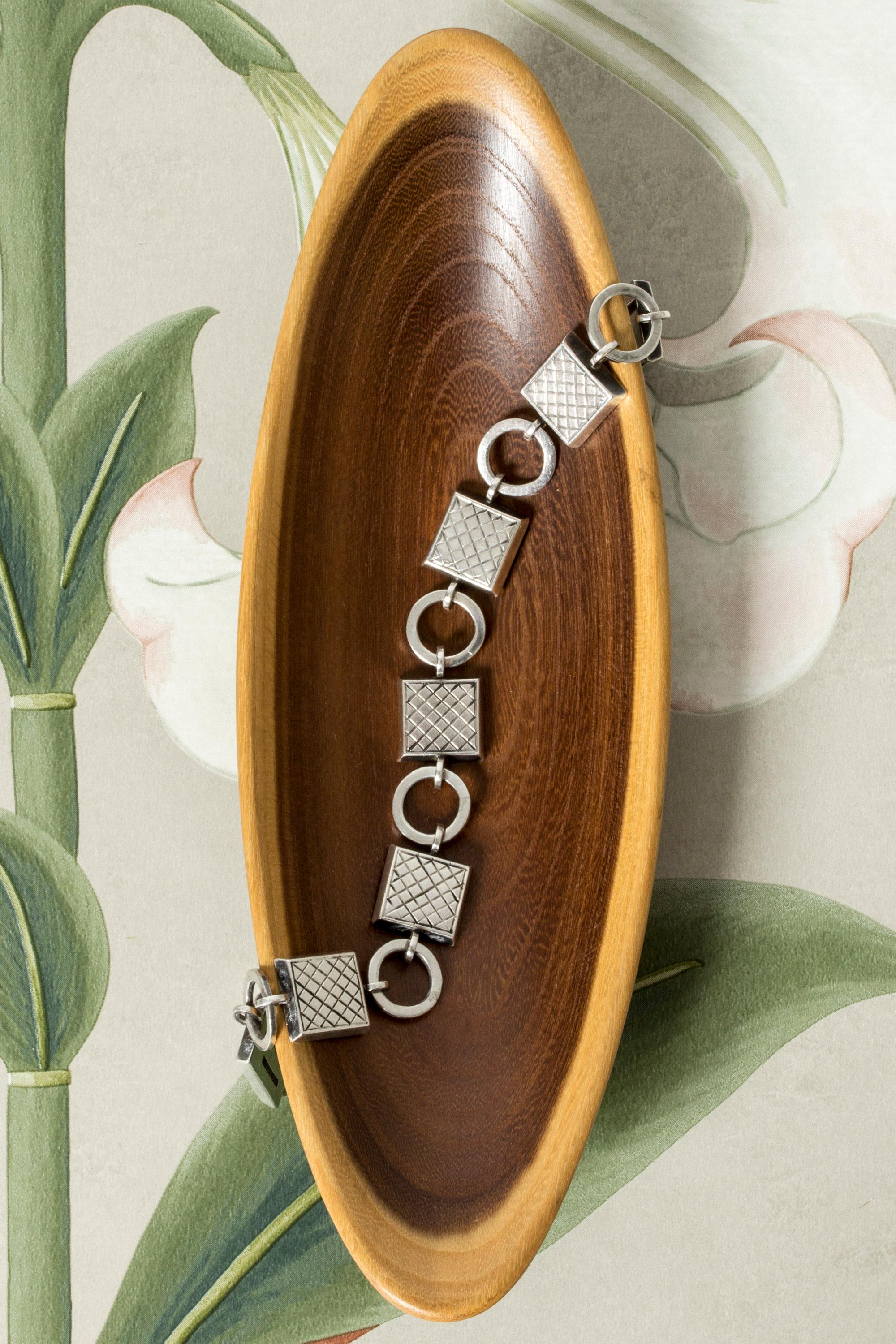 Modernist Silver Bracelet from Atelier Borgila, Sweden, 1950 For Sale ...