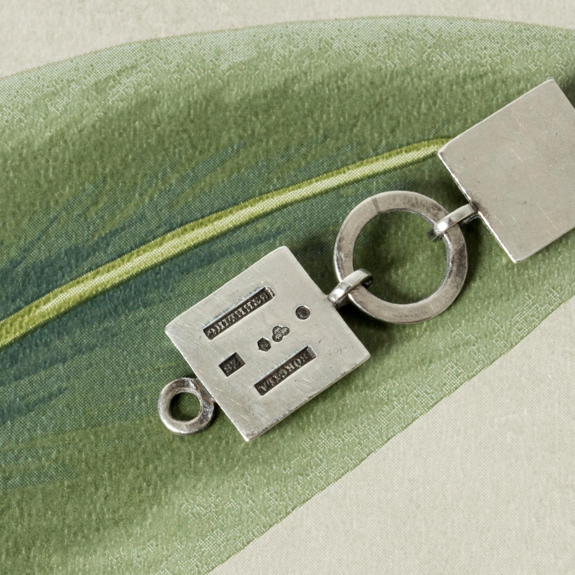 Modernist Silver Bracelet from Atelier Borgila, Sweden, 1950 For Sale ...