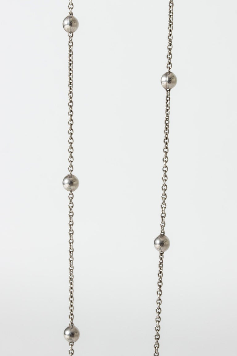 Modernist Silver Necklace from Kaunis Koru, Finland, 1960s For Sale at ...