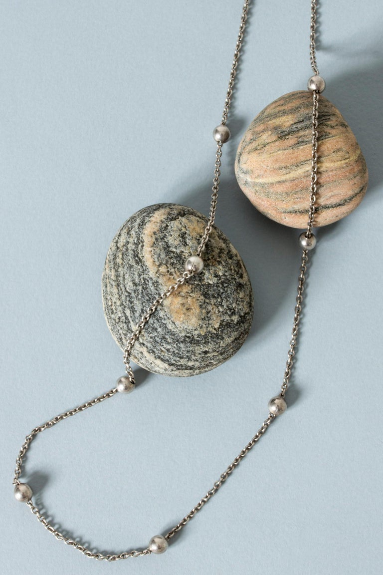 Modernist Silver Necklace from Kaunis Koru, Finland, 1960s For Sale at ...