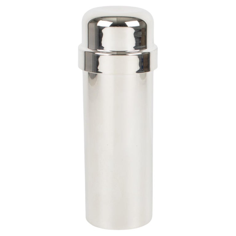Modernist Silver Plate Cocktail Martini Shaker by PM Italy, 1970s For ...