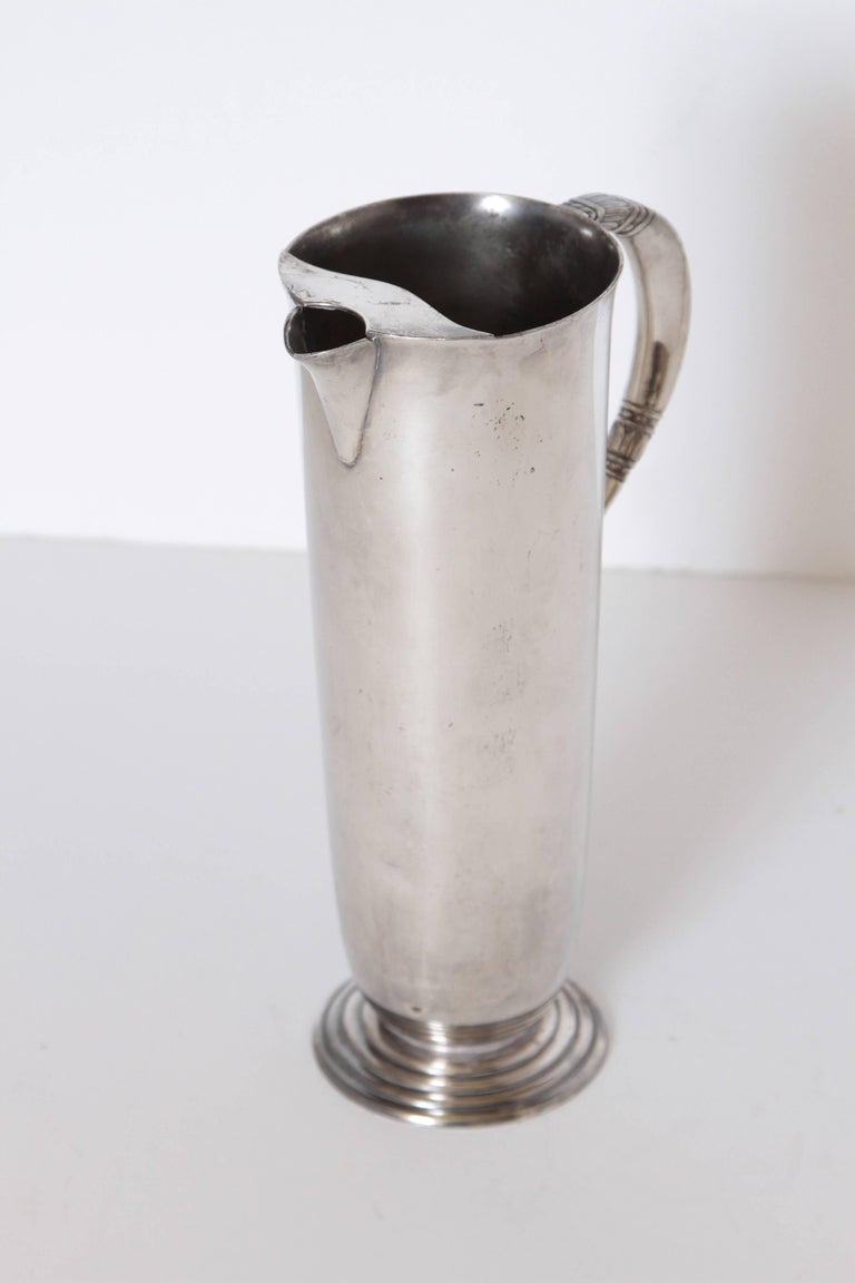 Modernist Silver Plate Pitcher Carl Conrad Braun International Silver ...