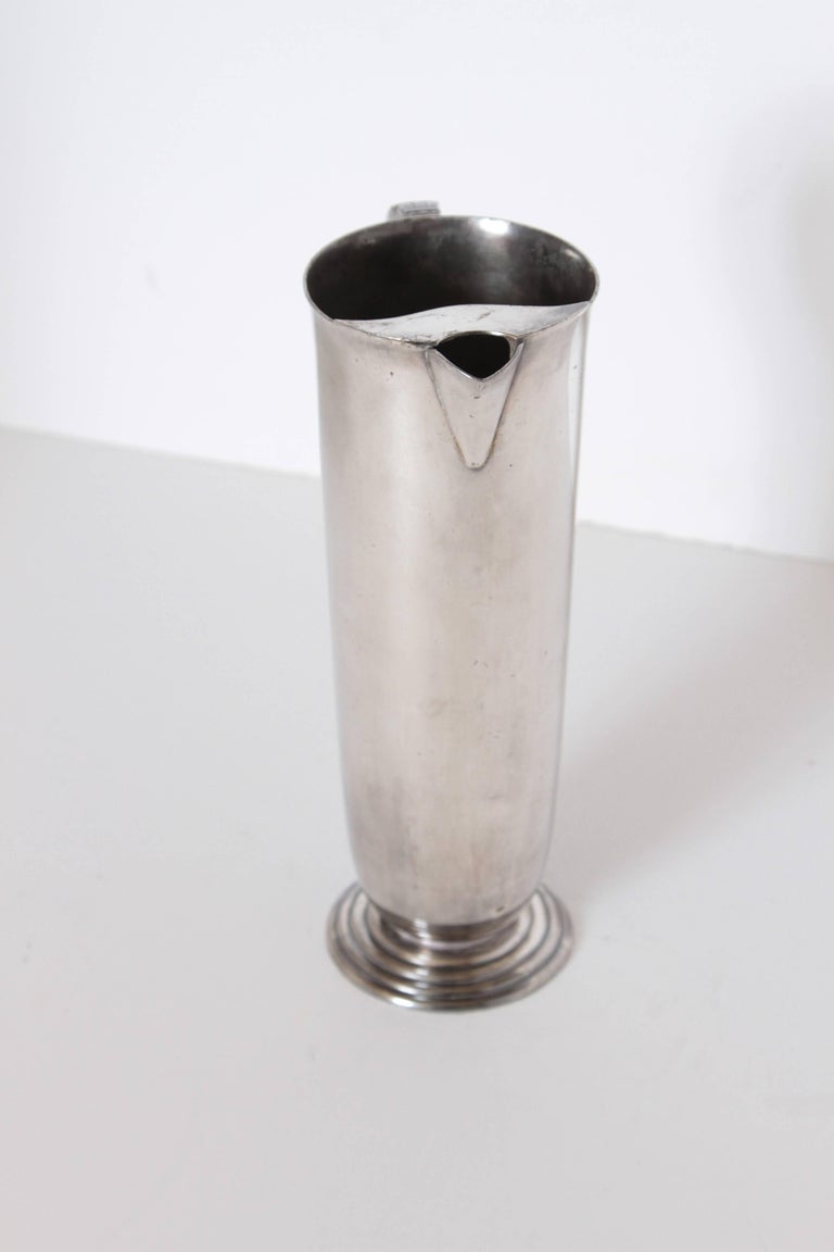 Modernist Silver Plate Pitcher Carl Conrad Braun International Silver ...